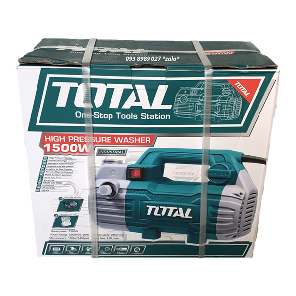 MÁY XỊT RỬA XE ÁP LỰC CAO TOTAL 1500W ( MOTOR TỪ ) TGT11236